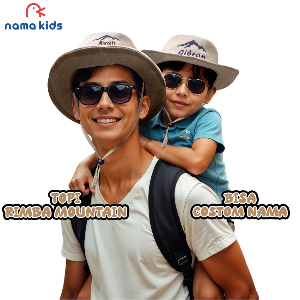 Jual Topi Rimba Anak Dewasa Costum Bordir Nama Topi Lapangan PDL Anak ...