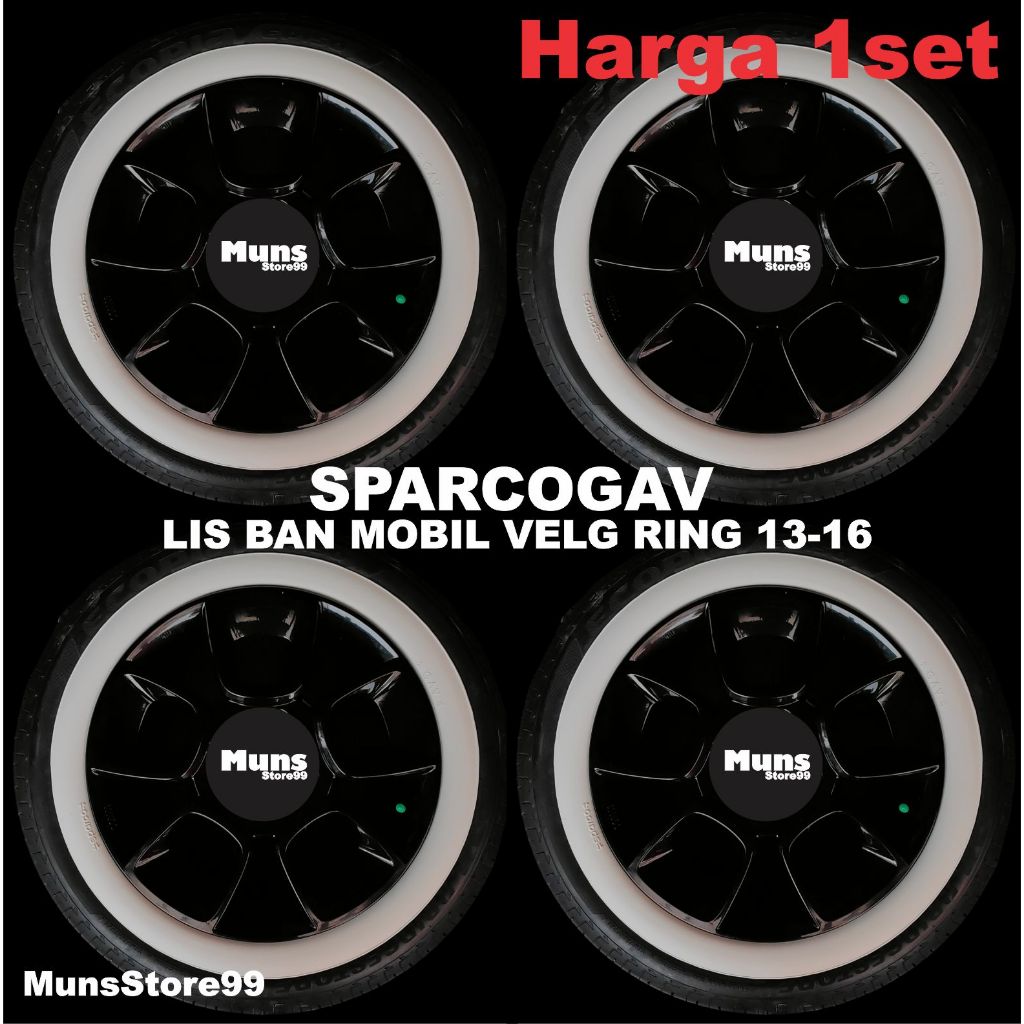Jual Lis Ban Mobil White Wall Ban Mobil Velg Ring 13-16 Putih Polos ...