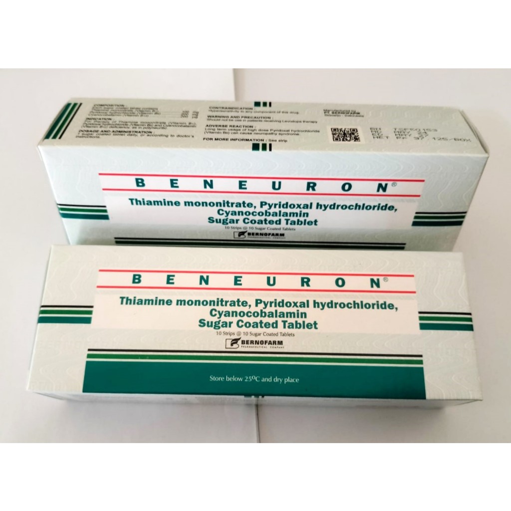 Jual BENEURON 100 Tablet | Vitamin B1, B6, B12 | Mengatasi gangguan ...