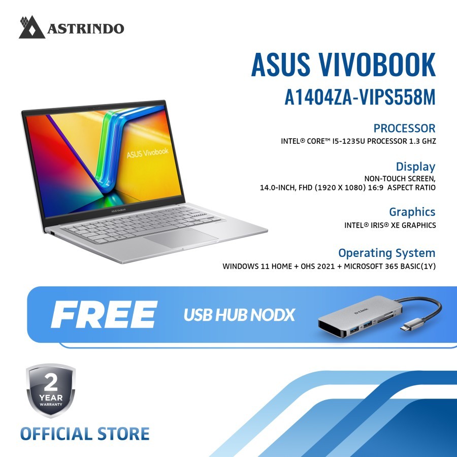 Jual Asus Laptop Vivobook A1404ZA Intel Core i5-1235U 16GB/512GB SSD 14 ...
