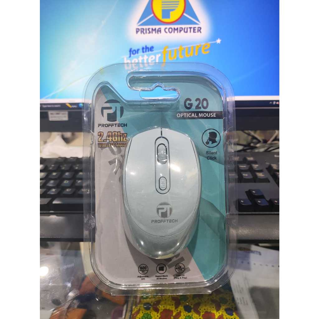 Jual MOUSE WIRELESS PROFTECH G20 SILENT | Shopee Indonesia