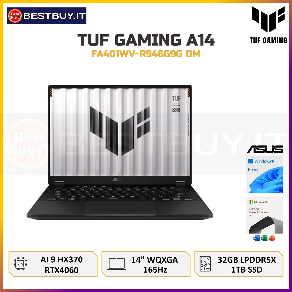 Jual ASUS TUF GAMING A14 FA401WV R946G9G OM R9 HX370 32GB 1TB RTX4060 ...