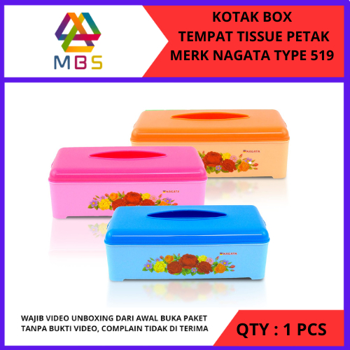 Jual KOTAK BOX BOX TEMPAT TISSUE PETAK MERK NAGATA TYPE 519 SIZE 17 X ...