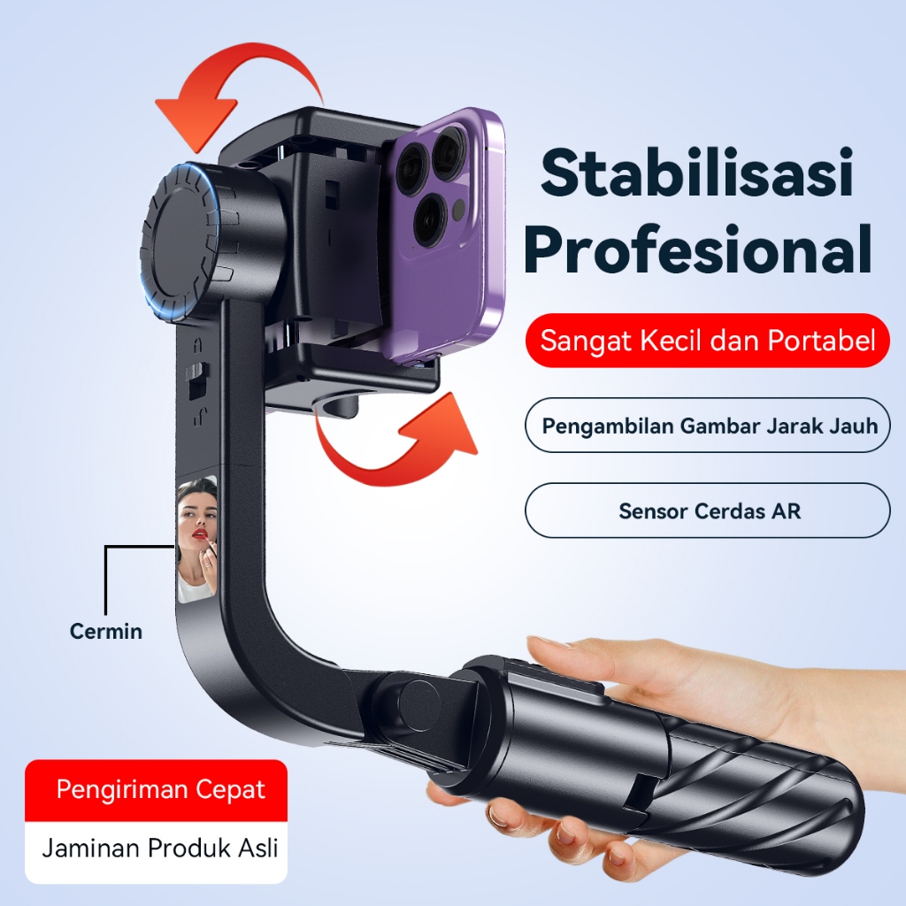 Jual （2025 New）GS07 Gimbal hp Stabilizer Handphone Tongsis Bluetooth ...