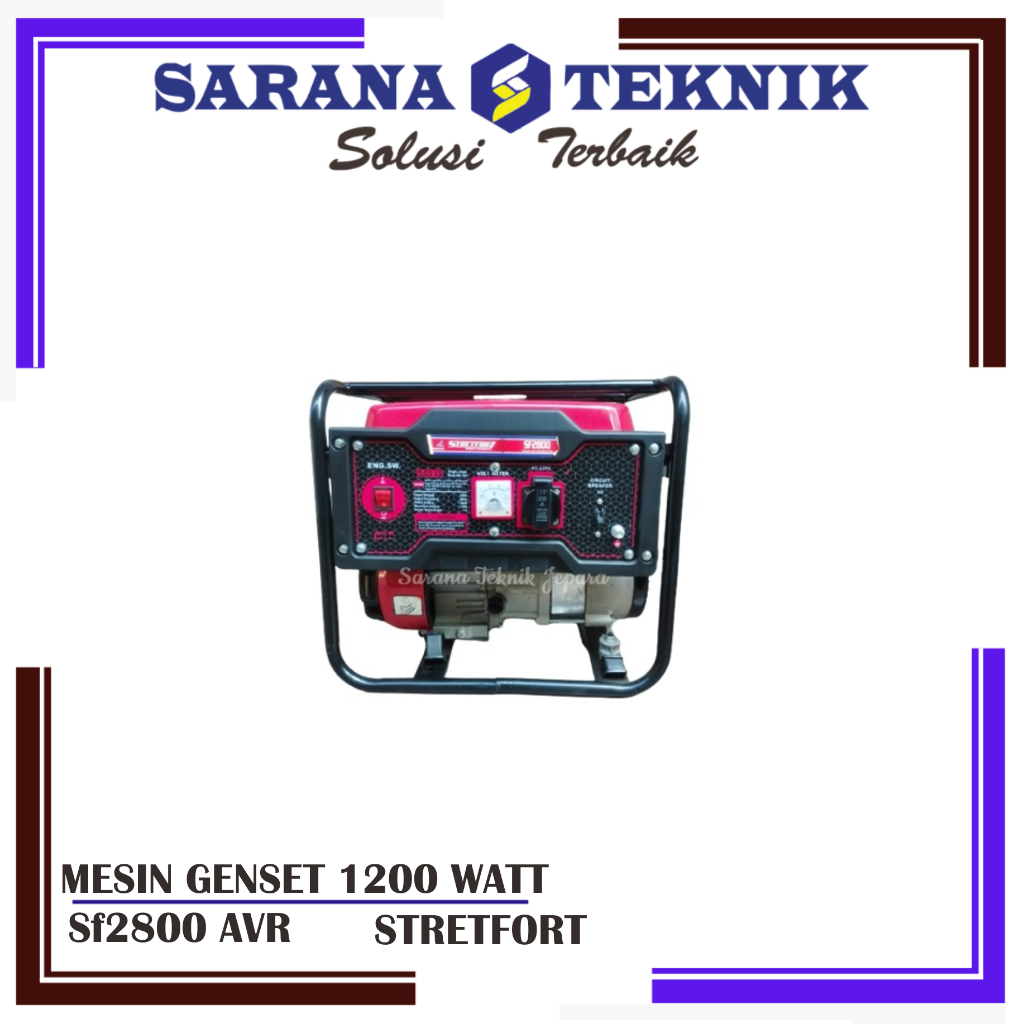 Jual MESIN GENSET 1200 WATT STRETFORT SF2800 AVR | Shopee Indonesia