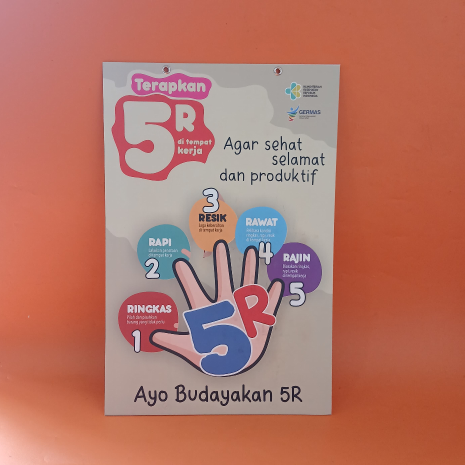 Jual Hard Poster A3 Budayakan 5R di Tempat Kerja - Poster Gantung ...