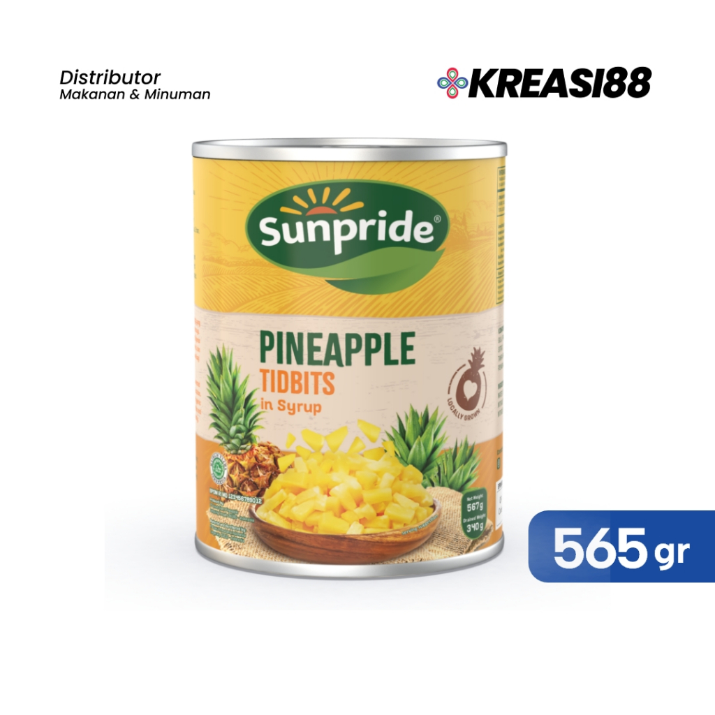 Jual Sunpride Potongan Nanas Tidbits Dalam Sirup / Pineapple Tidbits In ...
