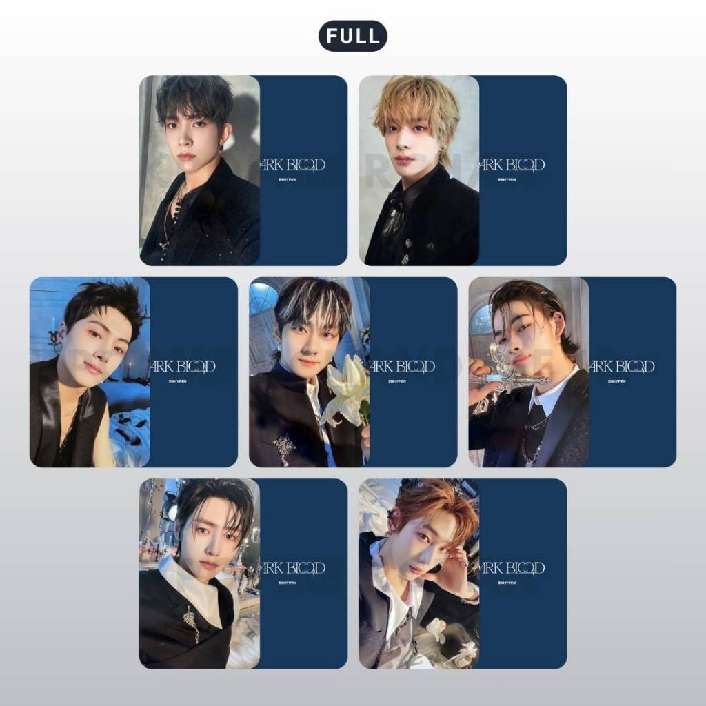 Jual (ISI 7 PCS) photocard enhypen dark blood album heeseung jake jay ...