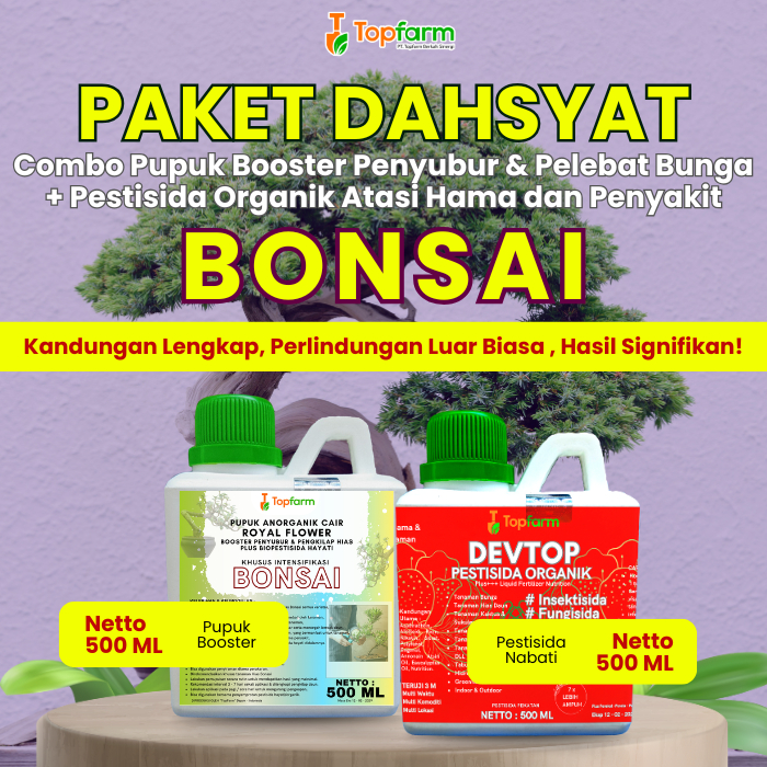 Jual Pupuk Topfarm / Pestisida Topfarm / Pupuk Bonsai Terbaik / Obat Penyubur Tanaman Bonsai ...