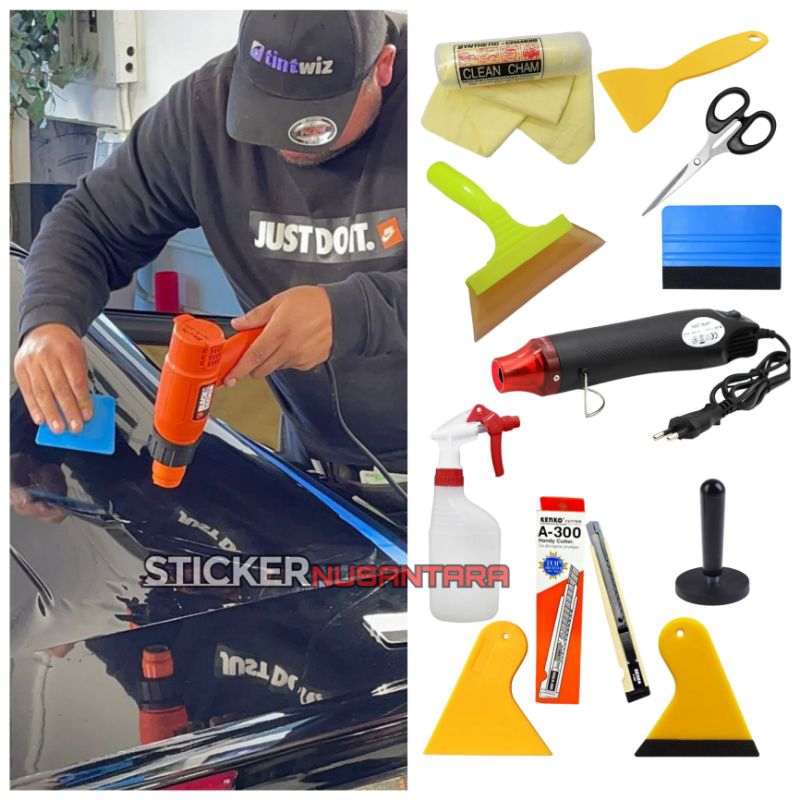 Jual Satu Set Paket Lengkap Alat Pasang Sticker Kacafilm Mobil Alat ...