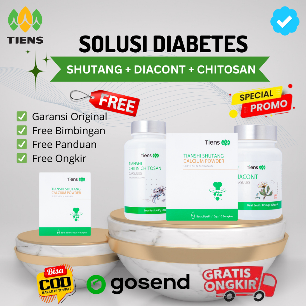 Jual Paket Produk Tiens Untuk Diabetes Chitin Chitosan Diacont Shutang ...
