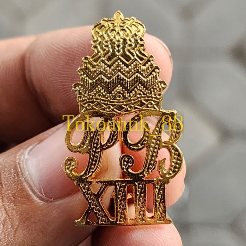 Jual PIN BROS KERATON SURAKARTA SOLO PB 13 PAKUBUWONO 13 SEPUHAN EMAS ...