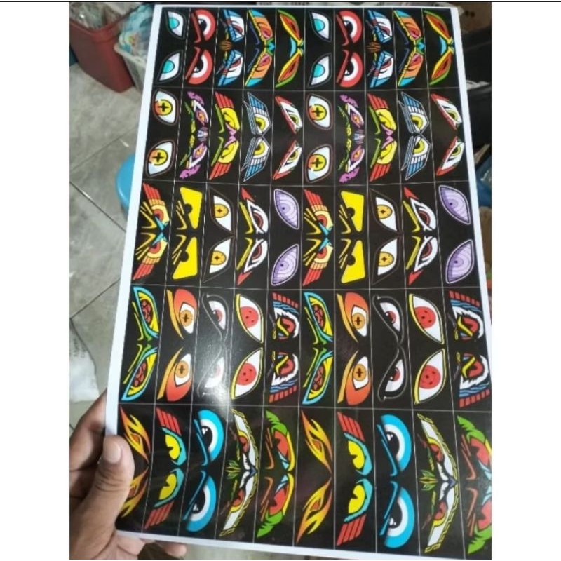 Jual 1lembar stiker Mata buat sound isi 50pcs | Shopee Indonesia
