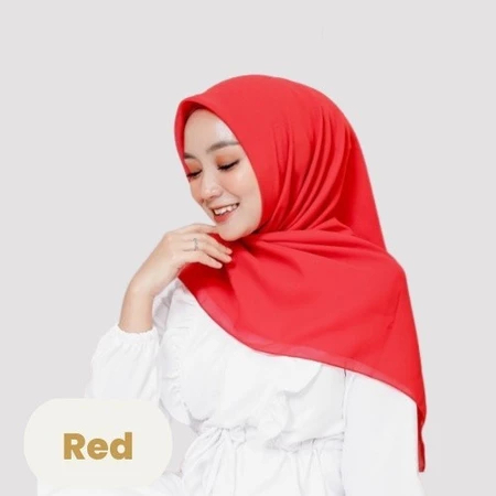 Jual Vol 1 HIJAB BELLA SQUARE/BASIQ TEPI RAPI Merah Cabe | Shopee Indonesia