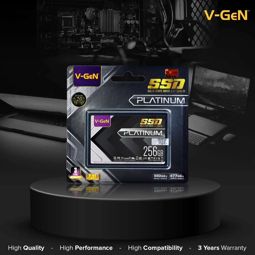 Jual Vgen SSD Platinum Sata III 128GB 256GB 512GB 1TB Solid State Drive ...