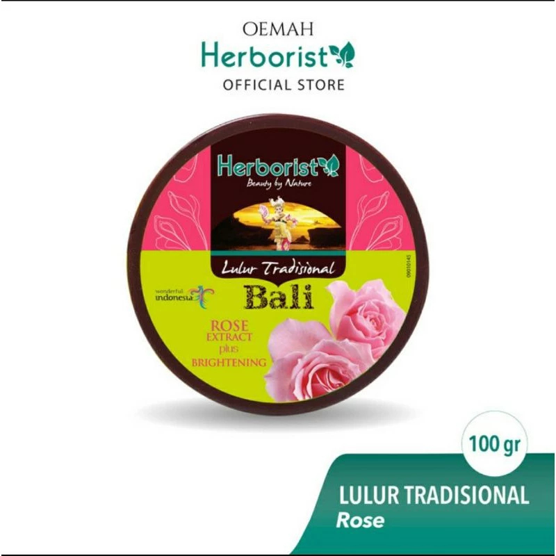 Jual HERBORIST LULUR TRADISIONAL BALI ROSE 100G | Shopee Indonesia