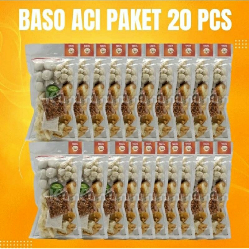 Jual Baso Aci paket 20 pcs / Baso aci paket reseler | Shopee Indonesia
