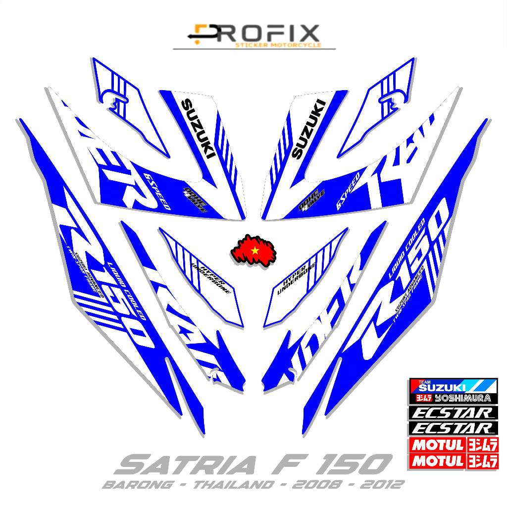 Jual STRIPING SUZUKI SATRIA F 150 RAIDER MOTIF 11 STICKER DECAL SATRIA ...