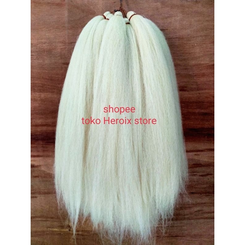 Jual Rambut cemara putih tulang ukuran 60cm | Shopee Indonesia