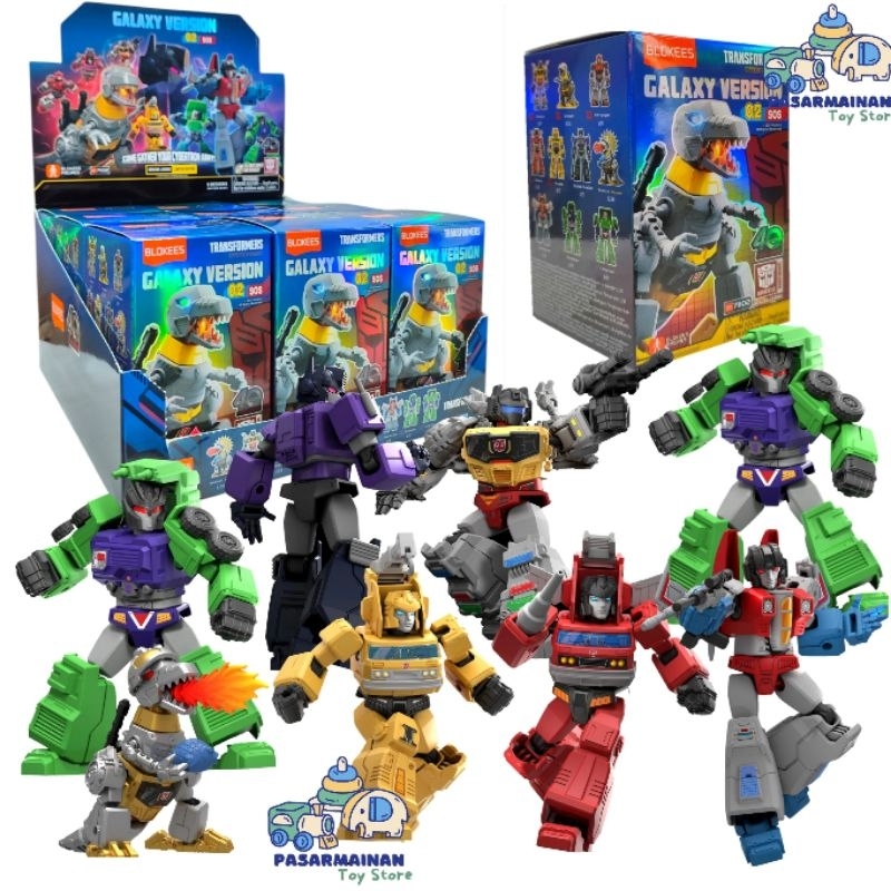 Jual Blind Box Blokees Transformers Galaxy Version vol 02 Action figure ...