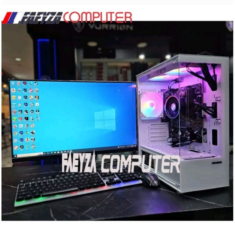 Jual PC Gaming Editing core i7 Gen3 Ram 16GB | Ssd 256GB | VGA 4GB | Monitor 24 in fullset ...