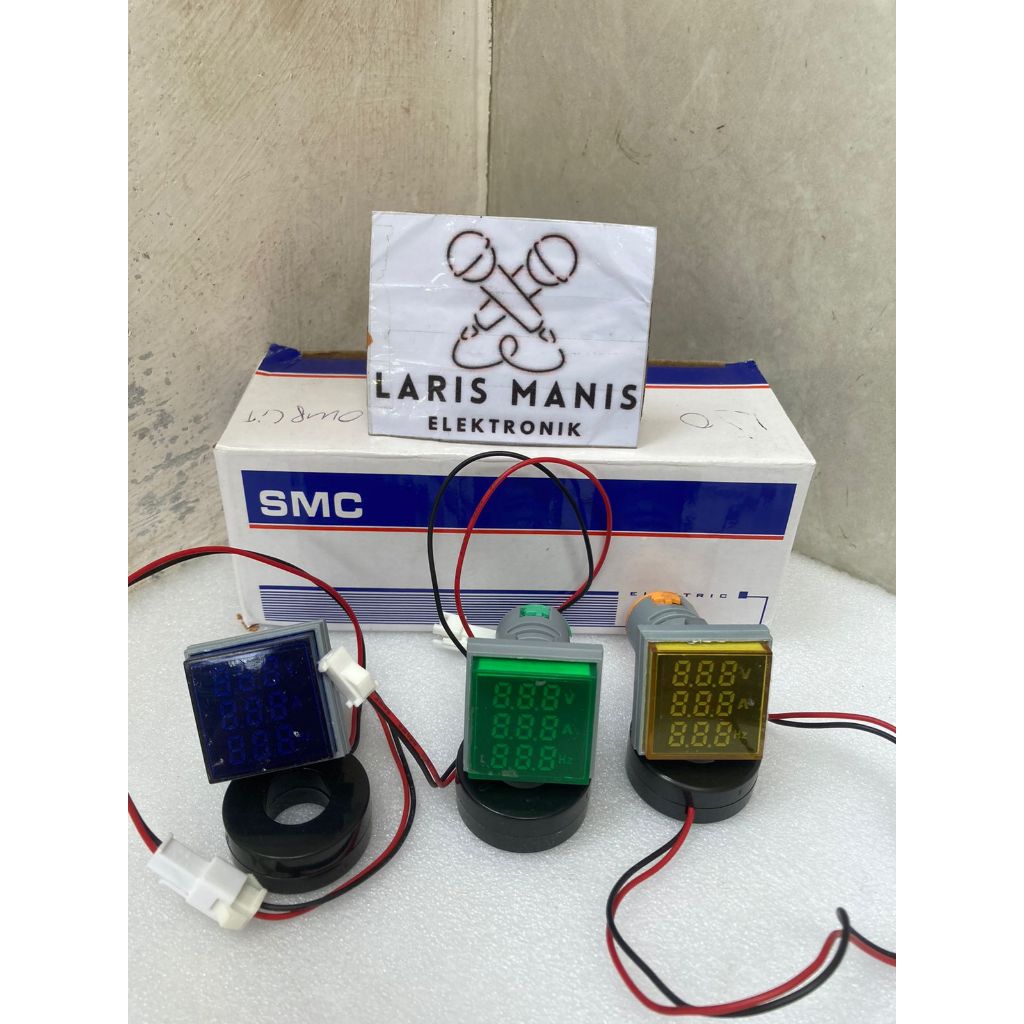 Jual Lampu Pilot Volt Hz Amper Kotak Plus Current CT Amper Volt+HZ ...