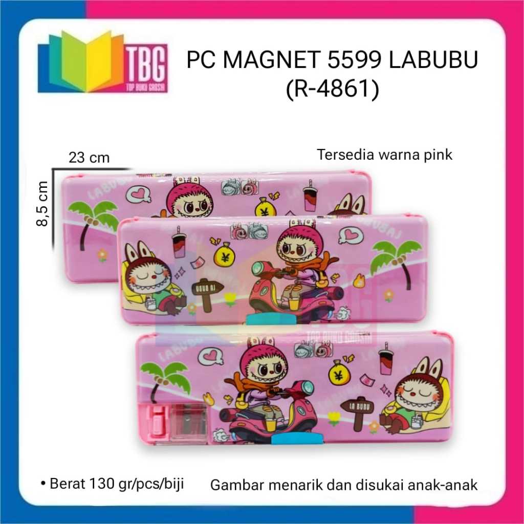 Jual 1 PCS PENCIL CASE MAGNET 5599 LABUBU / KOTAK PENSIL LABUBU ...