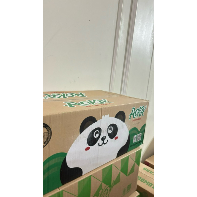 Jual Roti AOKA Panda Panggang isian Pandan dan Keju | Shopee Indonesia