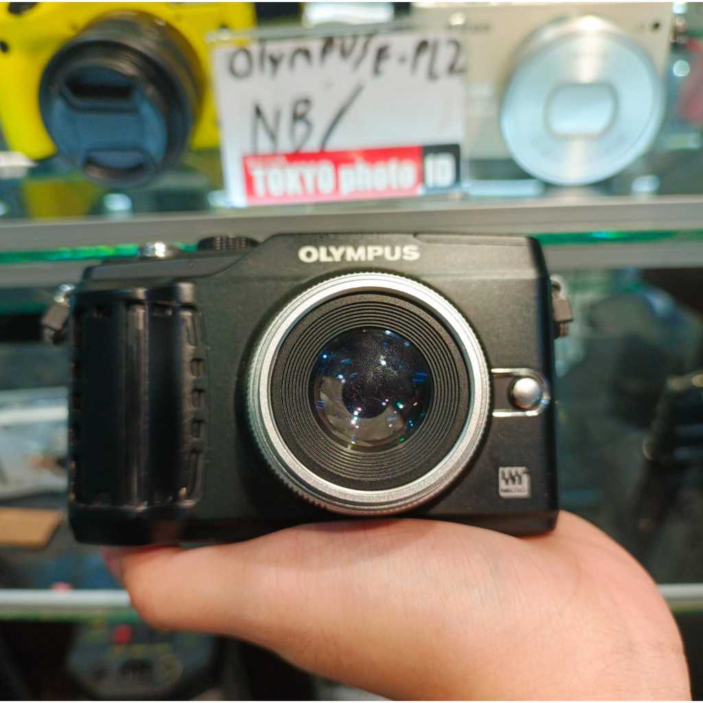 Jual Kamera mirrorless Olympus pen E-PL2 + lensa | Shopee Indonesia