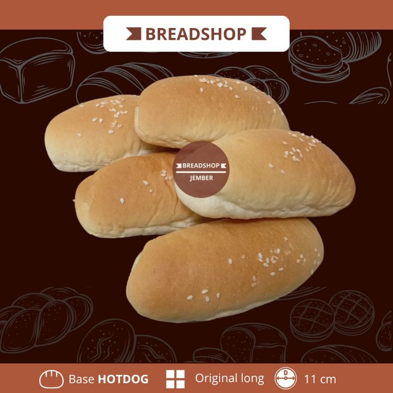 Jual BREADSHOP ROTI HOTDOG ORIGINAL 11CM ISI 5 | Shopee Indonesia