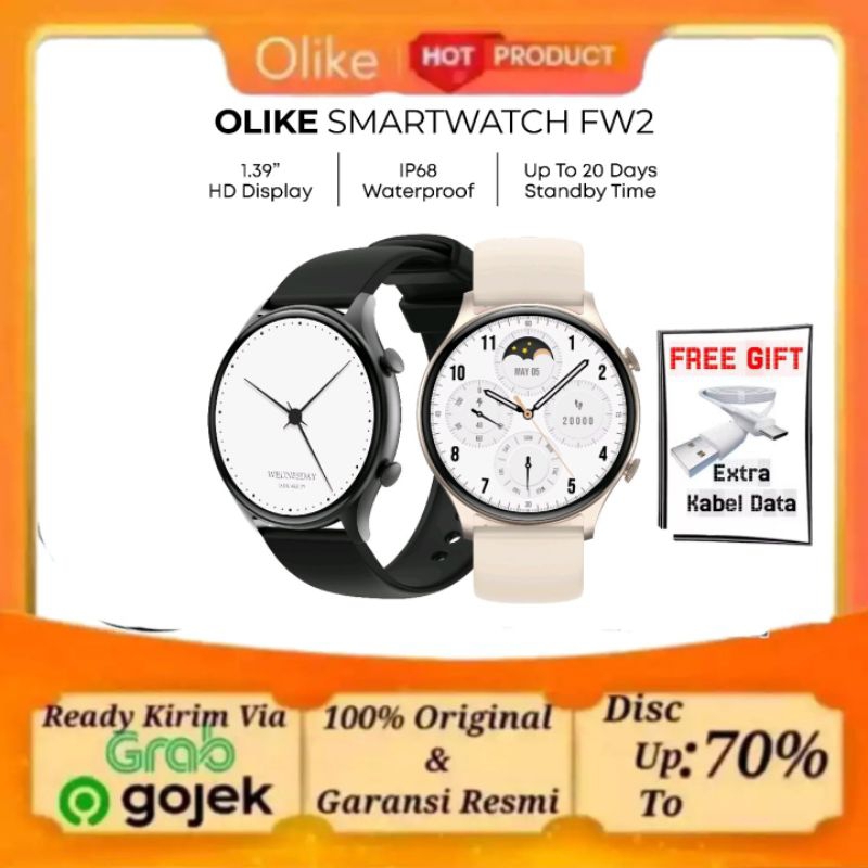 Jual Olike Jam Tangan Smartwatch FW2 Bluetooth Call Waterproof IP68 ...