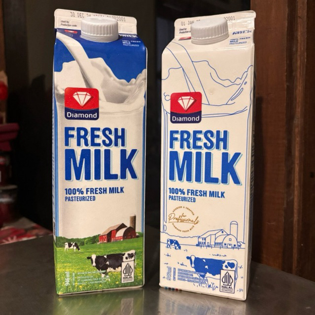 Jual Diamond Fresh Milk Plain 946ml (Isi 12pcs) | Shopee Indonesia