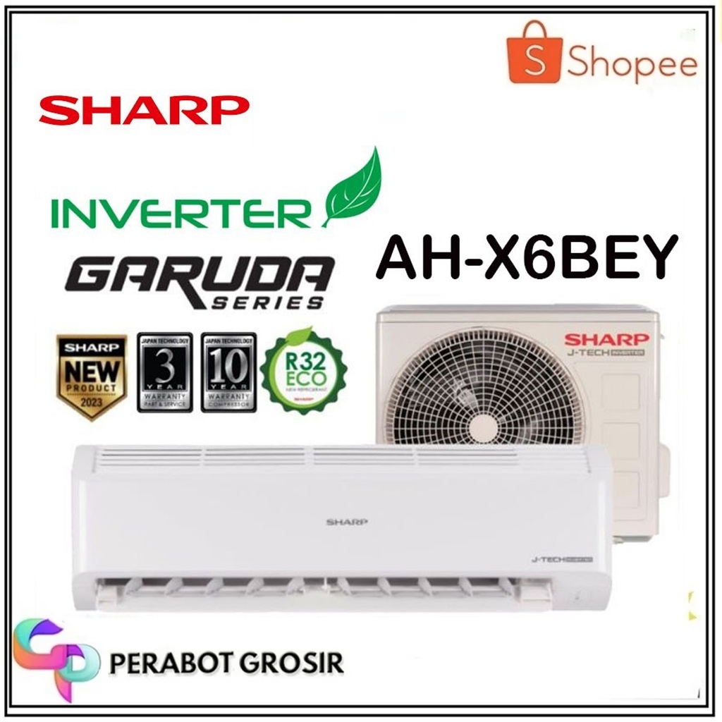 Jual Ac Sharp 1/2 Pk Inverter Sharp Ahx 6bey - Garansi Resmi 10 Th ...