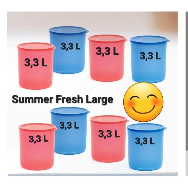Jual Toples Summer Fresh Large Tupperware ( FREE Bubble Warp ) | Shopee ...