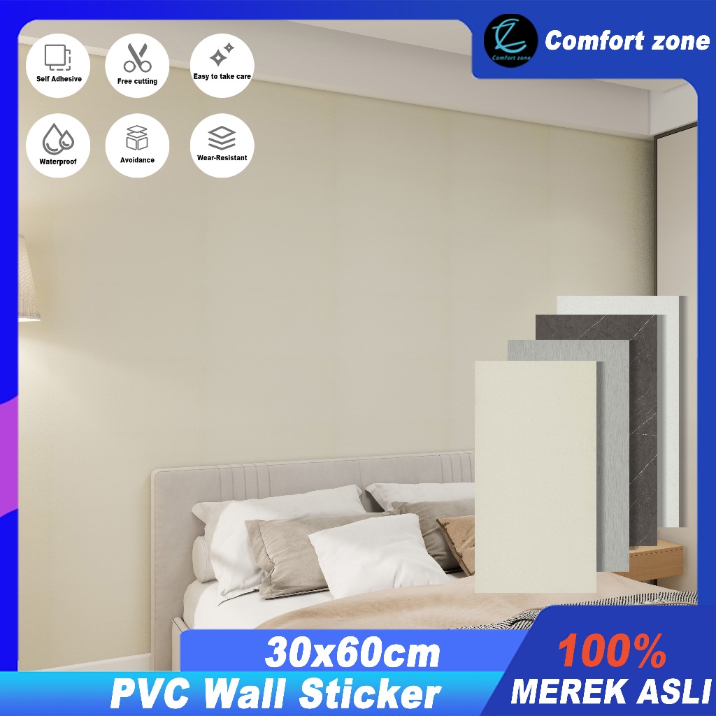 Jual 【Comfort Zone】100% ASLI STIKER DINDING 30x60cm / Wallpaper dinding ...