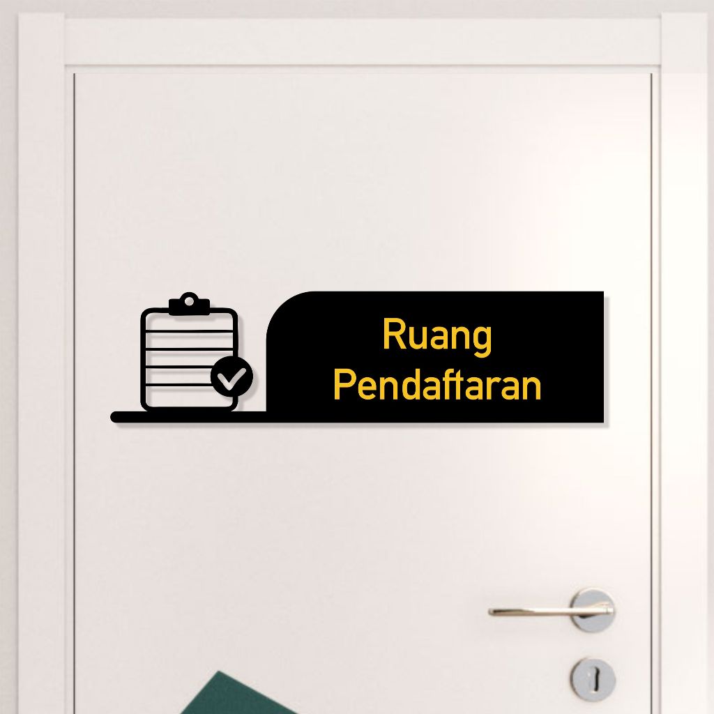 Jual Sign Acrylic Ruang Pendaftaran | Akrilik ruang Pendaftaran dokter ...