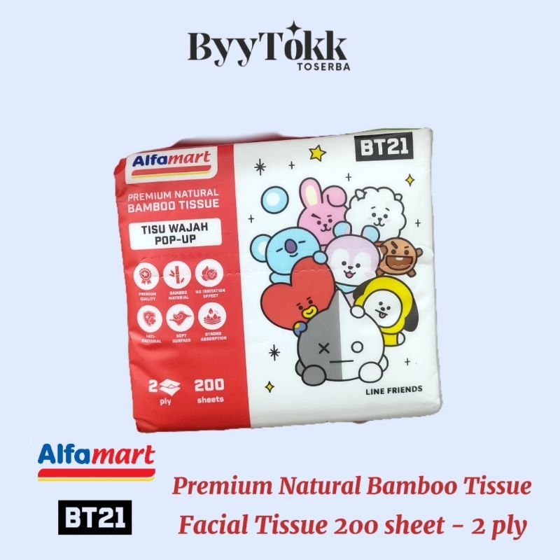 Jual Alfamart Premium Natural Bamboo Tissue 200 sheet - 2 ply (BT21) | Shopee Indonesia