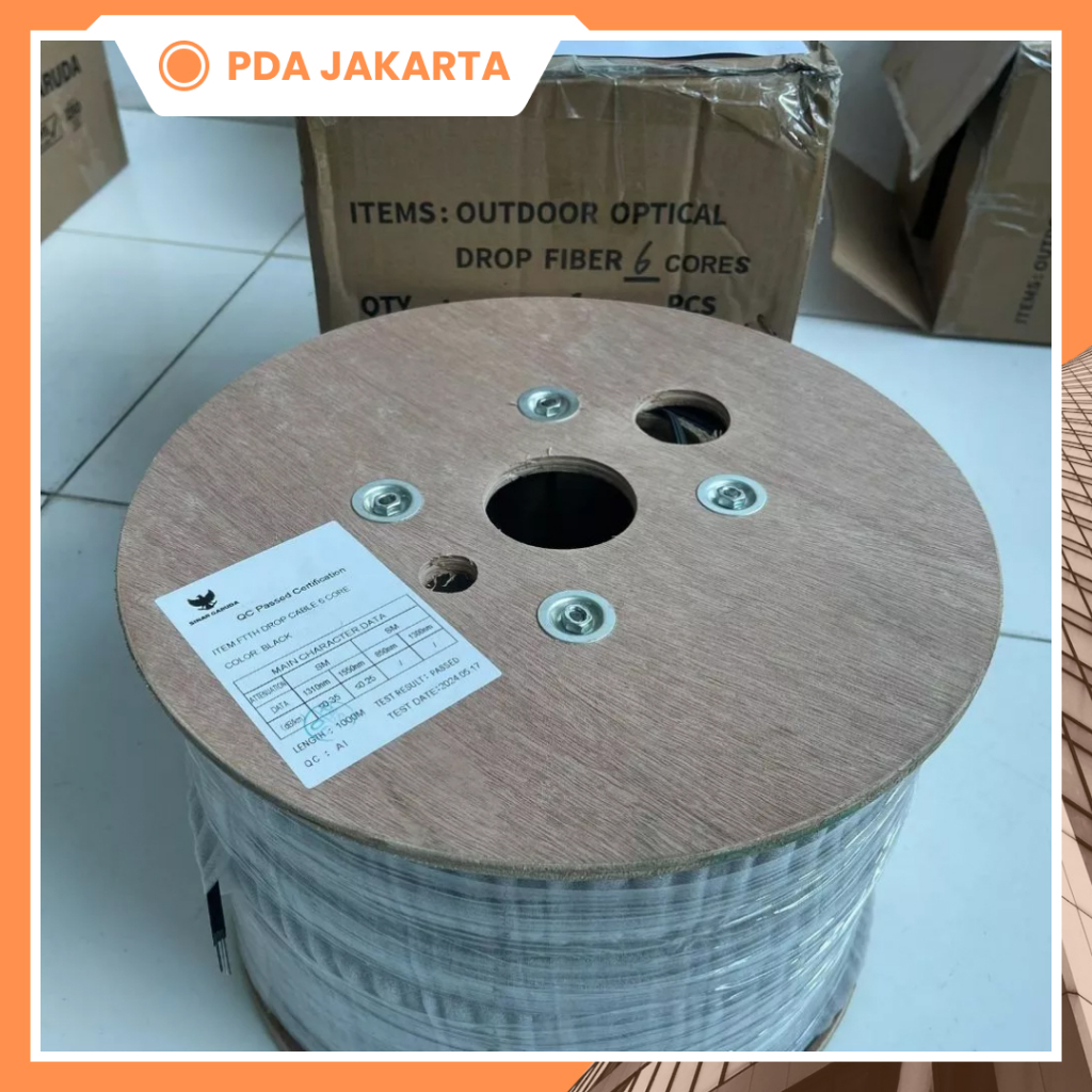 Jual Sinar Garuda Kabel Dropcore Fiber Optic 4 Core 3 Seling 1000 Meter ...