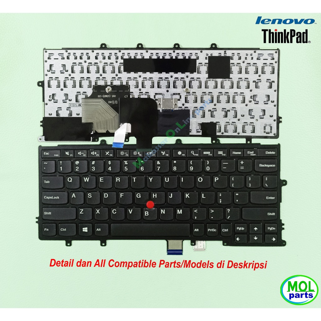 Jual Keyboard Lenovo Thinkpad X260 X230S X240 X240S X250 black Pointer ...