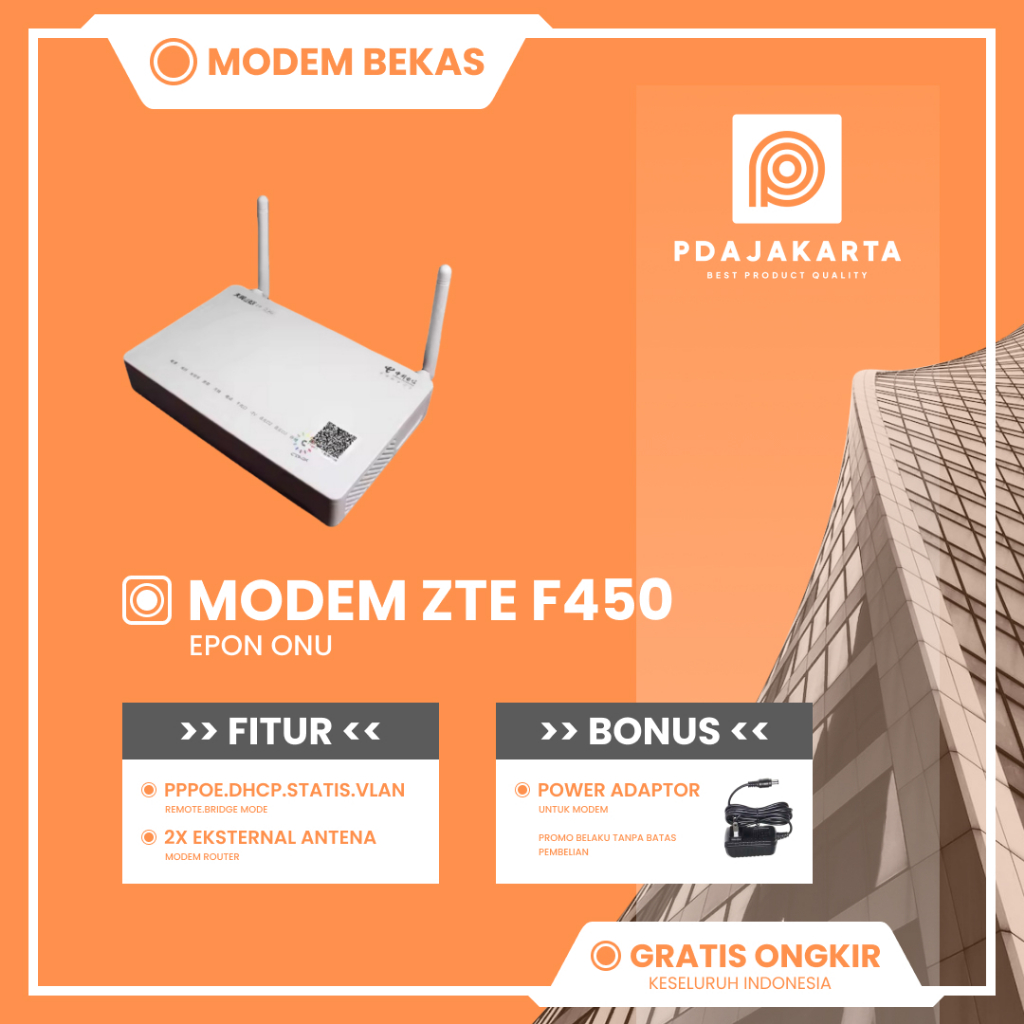Jual Modem ZTE F450 V2/V3 Epon Onu Modem Bekas Original | Shopee Indonesia