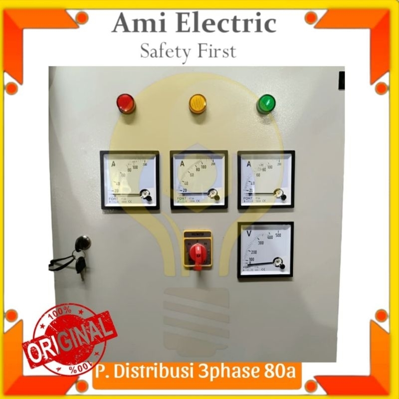 Jual Panel distribusi 3phase 80a panel pembagi panel induk panel sdp ...