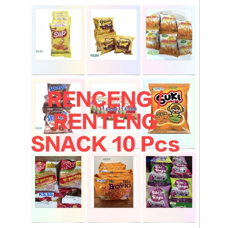 Jual KS - Aneka Snack Renteng isi (10 Pcs ) / Snack Renceng Murah ...