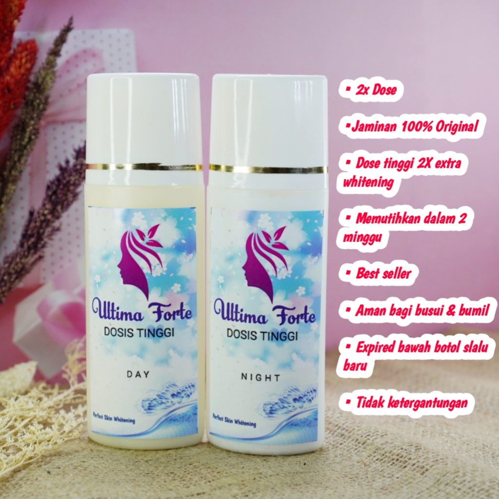 Jual [ ORIGINAL ] HB SUPER FORTE 2X DOSIS SIANG DAN MALAM WHITENING PEMUTIH BADAN / TUBUH ...