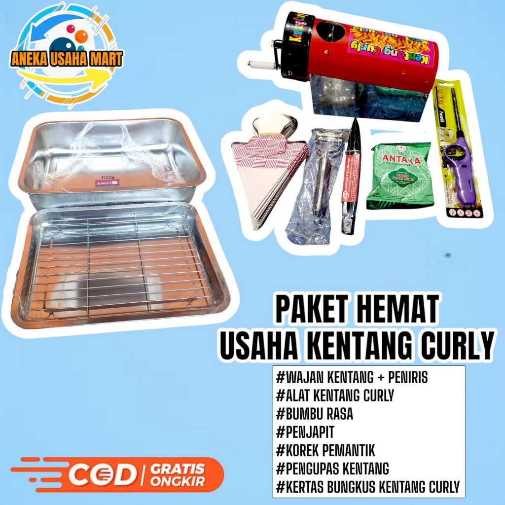 Jual Paket Hemat Usaha Kentang Curly dan Kentang Spiral | Shopee Indonesia