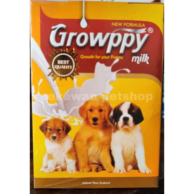Jual GROWPPY SUSU ANAK ANJING 1 KOTAK (ISI 10 BUNGKUS*30 GRAM) | Shopee Indonesia