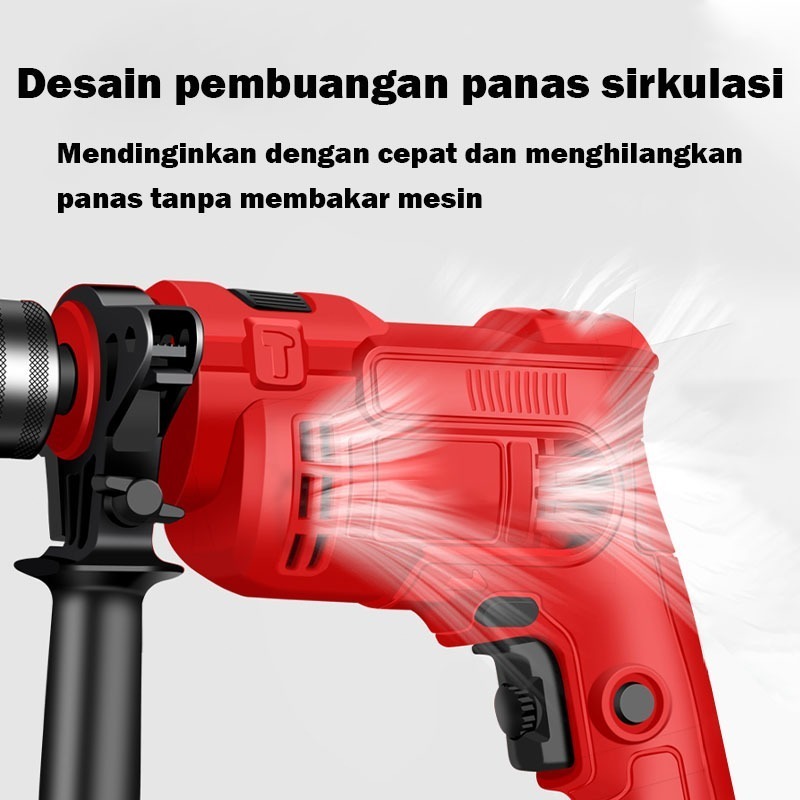 Jual Mesin Bor Listrik 10mm Bolak Balik Electric Drill Bor Beton Kayu ...