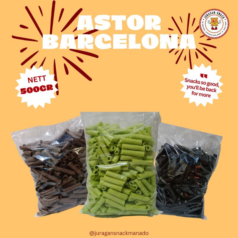 Jual ASTOR BARCELONA KEMASAN 500GR / ASTOR PREMIUM /SNACK ASTOR ...