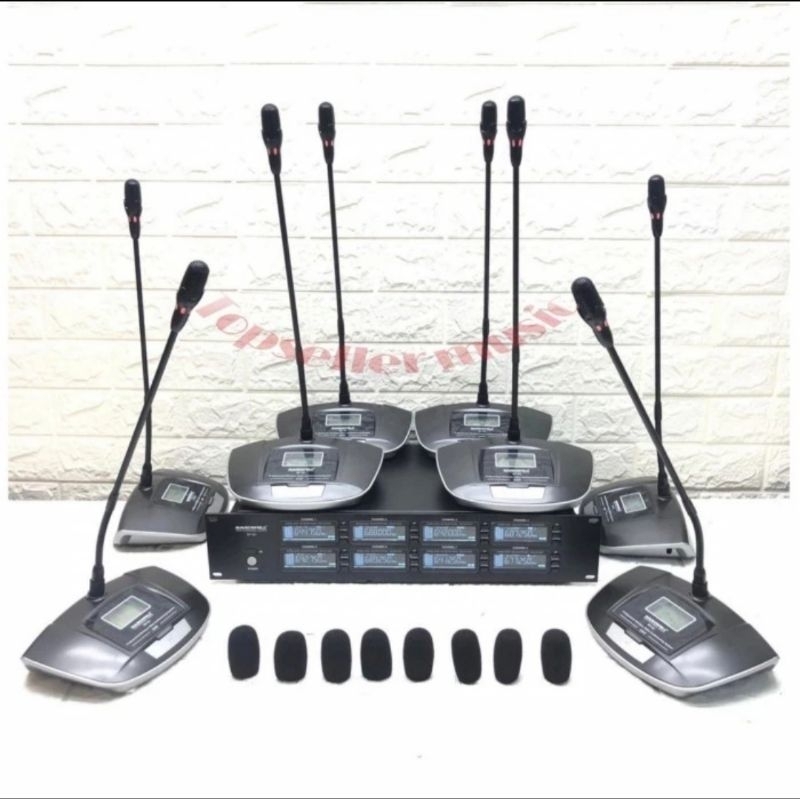 Jual MIC WIRELESS HARDWELL SP 8U 8CHANNEL 8 MIC CONFERENCE SYSTEM ...