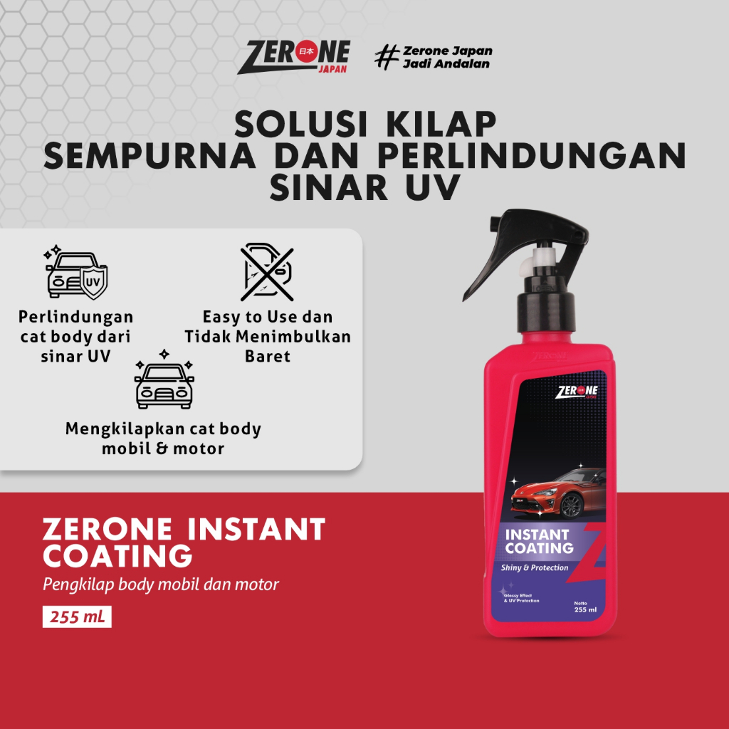 Jual Zerone Pengkilap Body Nano Coating Ceramic Mobil Efek Daun Talas ...
