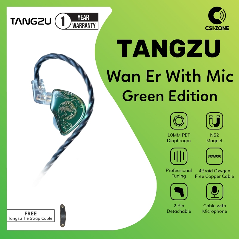 Jual Tangzu Wan Er / WanEr Green Edition In Ear Monitor Earphone with ...